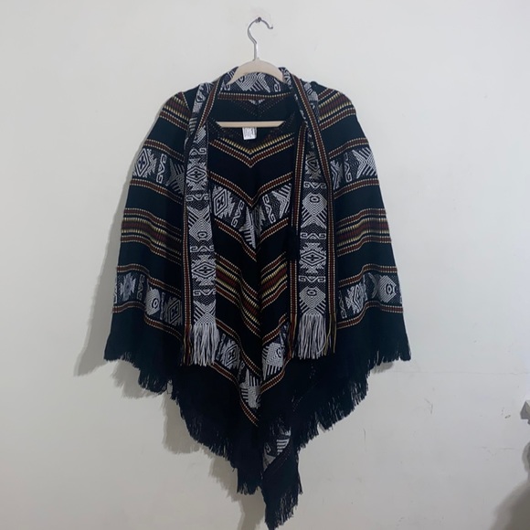 Sweaters | Ecuadorian Tassle And Fringe Fish Poncho | Poshmark